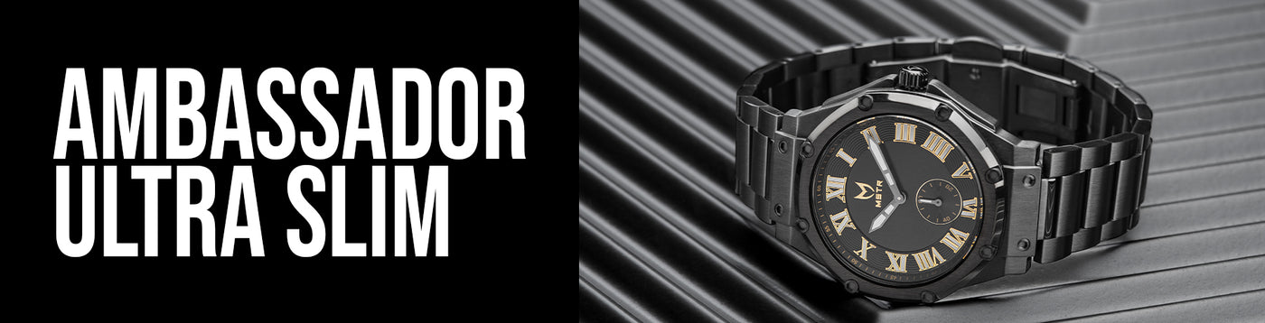 Ambassador Slim Sophisticated Designer Watches For Men - Meister Watches