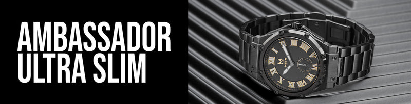 Ambassador Slim Sophisticated Designer Watches For Men - Meister Watches